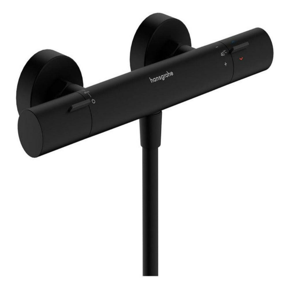 Hansgrohe 恆溫龍頭浴杆組｜烤漆黑 13324670-24160670 13324670-24170670 — 好德 Better ...