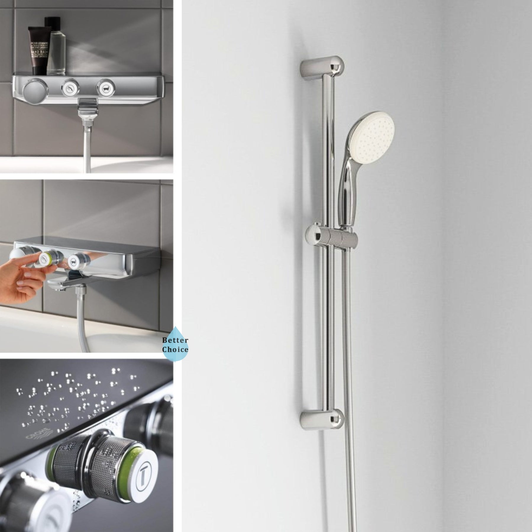 高儀 Grohe Smartcontrol 檯面龍頭 - 浴杆組｜雙出水｜34718000｜27853001 34718+27853001 ...