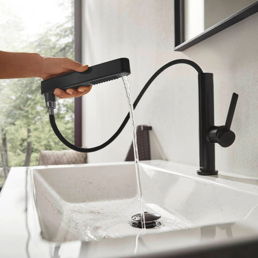 Hansgrohe Finoris 伸縮面盆龍頭｜輕鬆洗滌｜兩色 76063000 76063670 — 好德 Better Choice