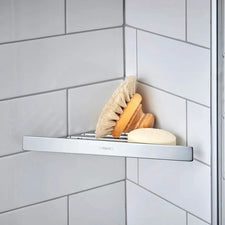 Hansgrohe AddStoris 浴室轉角置物架｜三角置物架｜角落置物架｜置物架｜可瀝水｜有客製色 41741000 41741340 ...