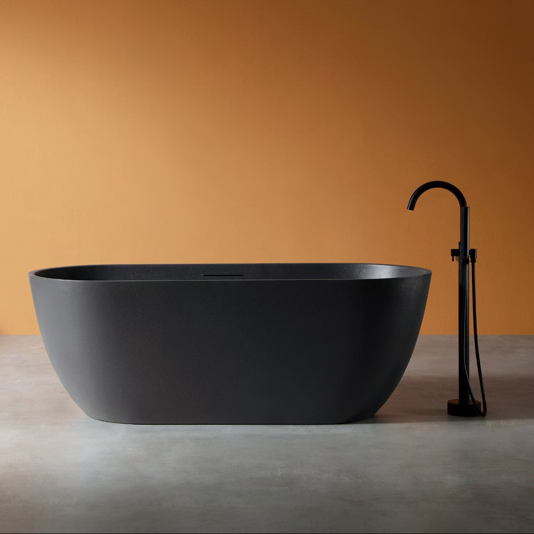 PA-D002 D0012 好德岩石紋耐磨浴缸｜橢圓形｜多色 岩鹽浴缸 D012-white D002-white D012-black ...