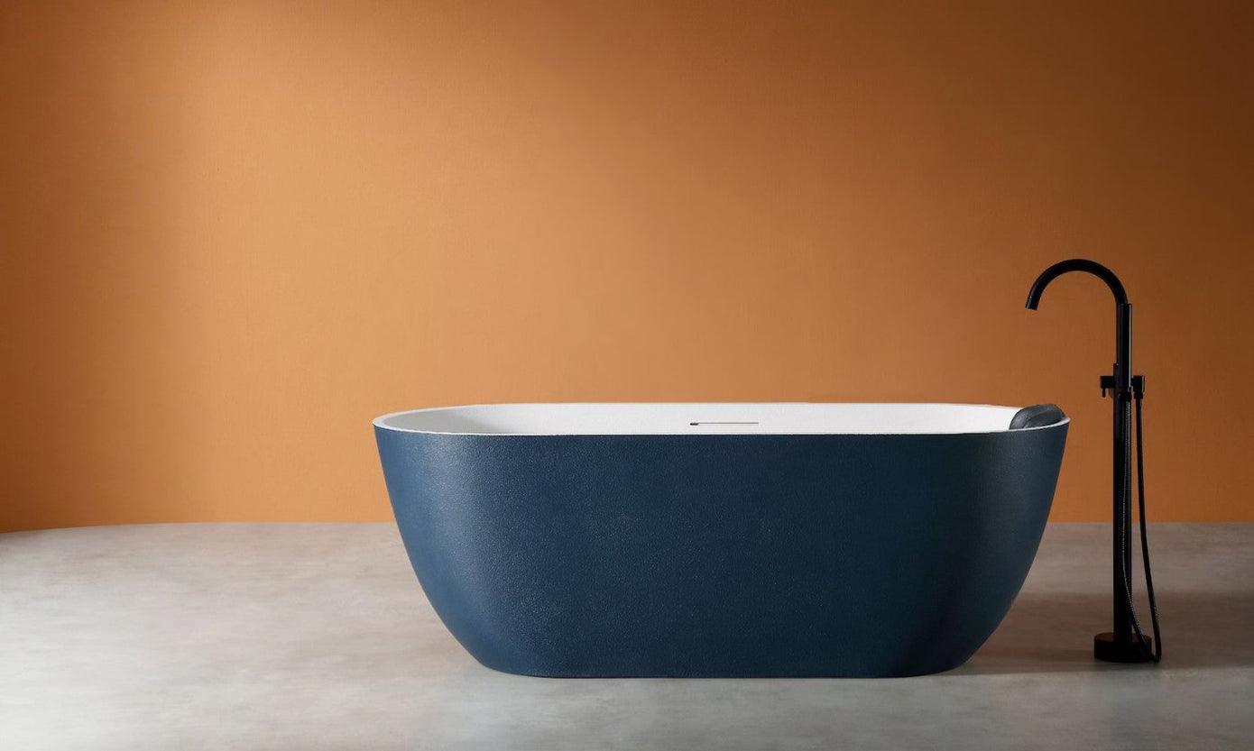 PA-D002 D0012 好德岩石紋耐磨浴缸｜橢圓形｜多色 岩鹽浴缸 D012-white D002-white D012-black ...