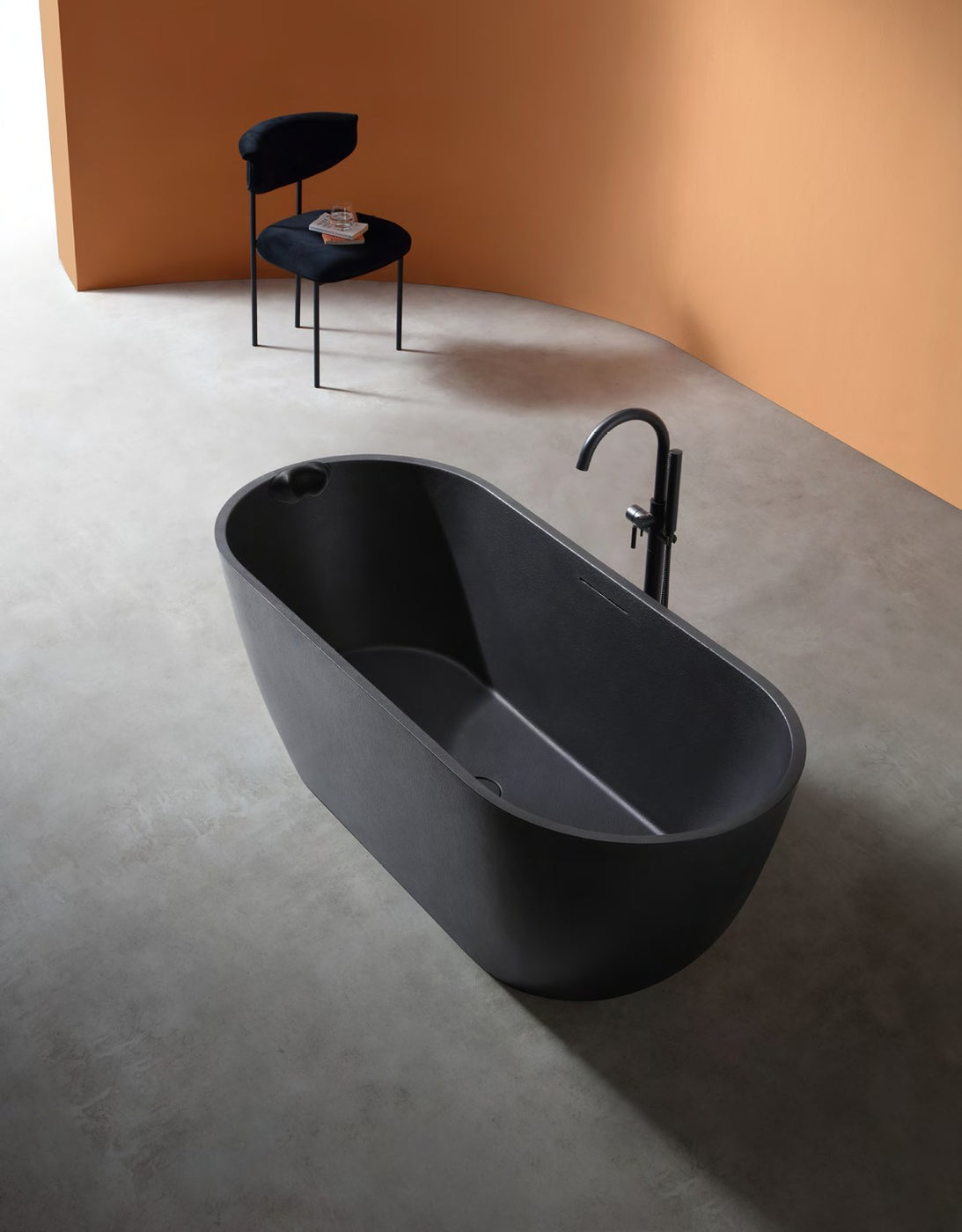 PA-D002 D0012 好德岩石紋耐磨浴缸｜橢圓形｜多色 岩鹽浴缸 D012-white D002-white D012-black ...