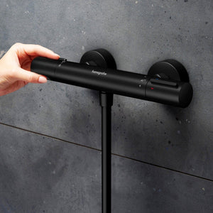 Hansgrohe 恆溫龍頭浴杆組｜烤漆黑 13324670-24160670 13324670-24170670 — 好德 Better ...