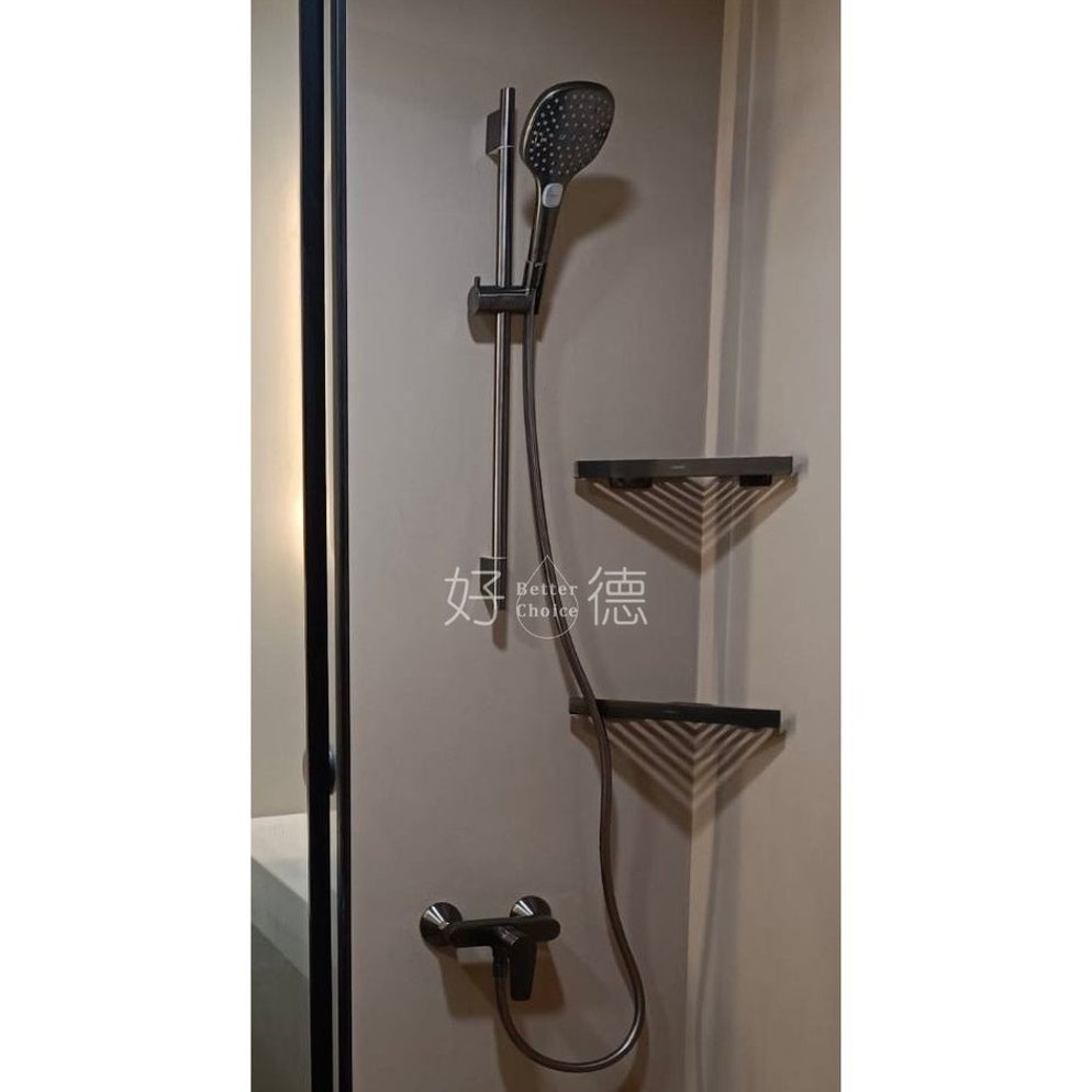 Hansgrohe AddStoris 浴室轉角置物架｜三角置物架｜角落置物架｜置物架｜可瀝水｜有客製色 41741340 41741000 ...