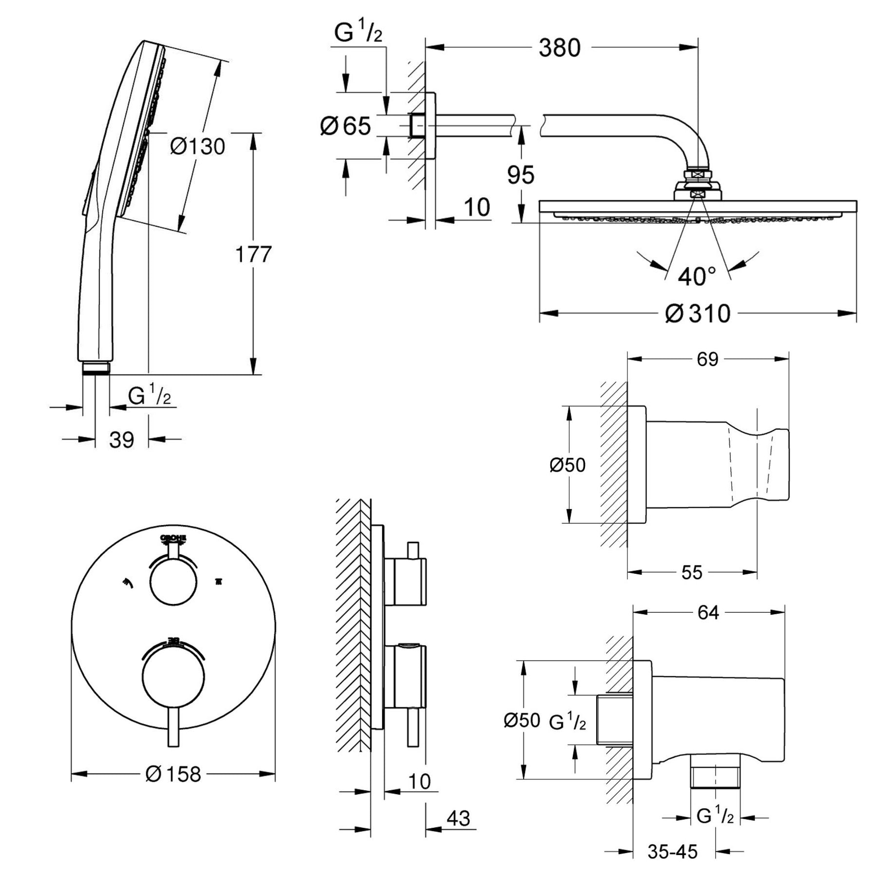 進口花灑 — 好德 Better Choice