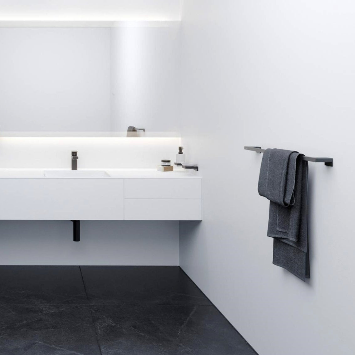 Hansgrohe AddStoris 扶手｜毛巾桿｜毛巾架｜浴巾架｜65cm｜有客製色 41747000 41747340 41747700 ...