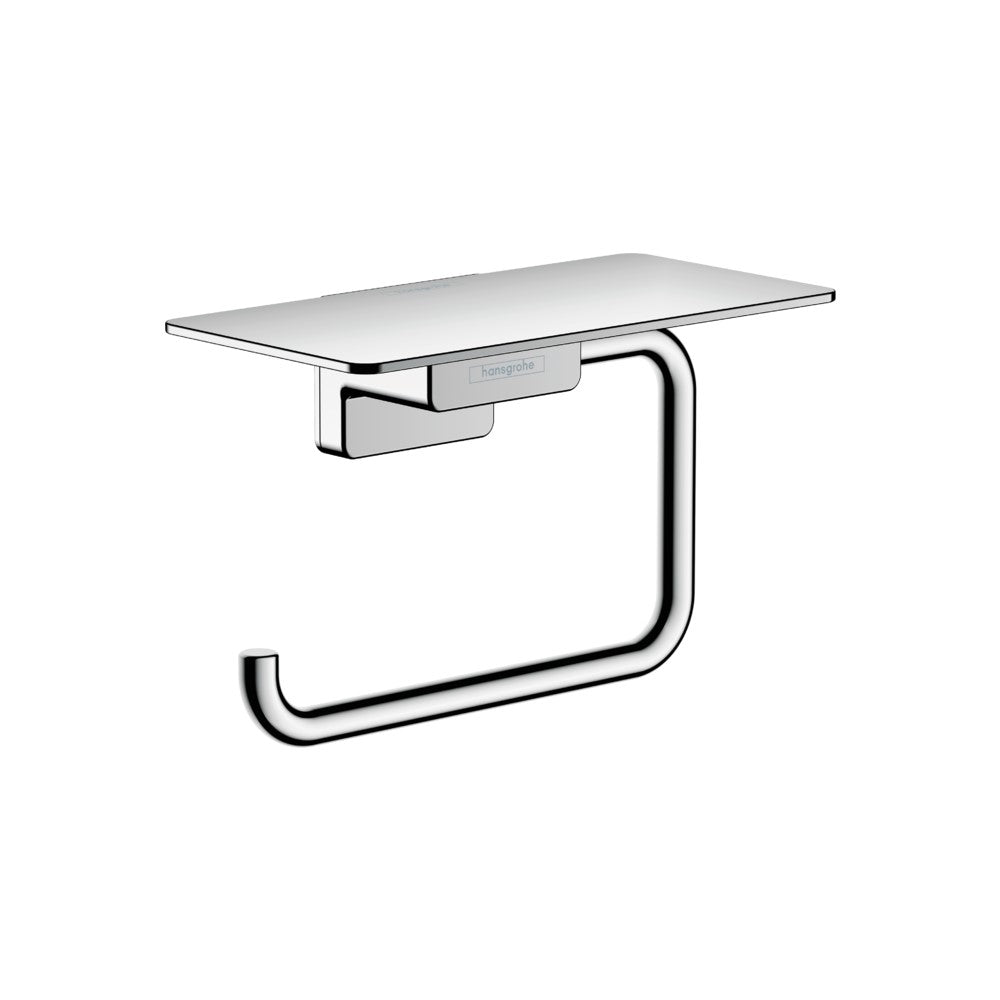 德國原裝進口 Hansgrohe AddStoris 捲筒衛生紙架｜衛生紙架帶置物台｜有客製色 41772000 41772340 ...