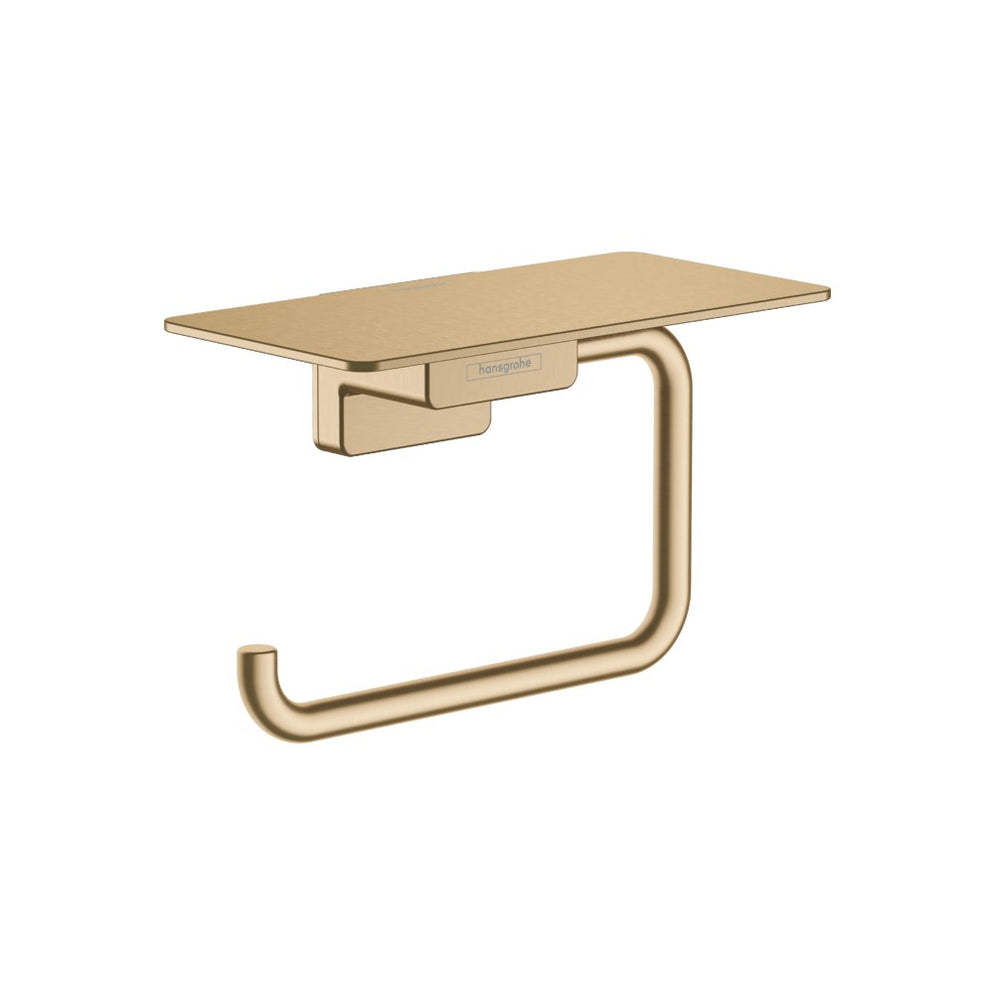 德國原裝進口 Hansgrohe AddStoris 捲筒衛生紙架｜衛生紙架帶置物台｜有客製色 41772000 41772340 ...