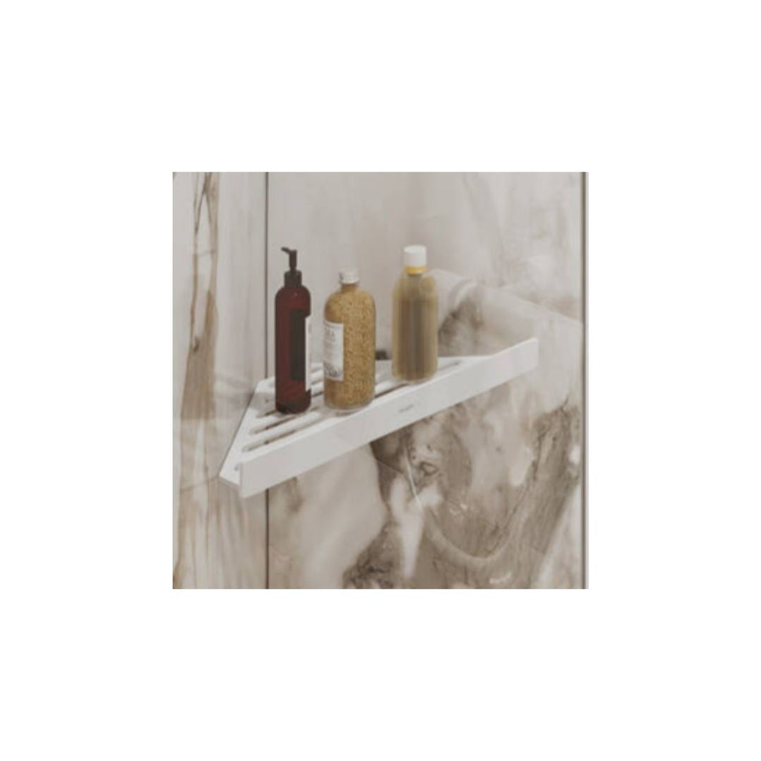 Hansgrohe AddStoris 浴室轉角置物架｜三角置物架｜角落置物架｜置物架｜可瀝水｜有客製色 41741340 41741700 ...