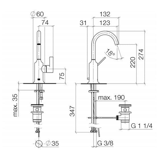 Dornbracht 檯面式面盆龍頭 — 好德 Better Choice 廚衛精品