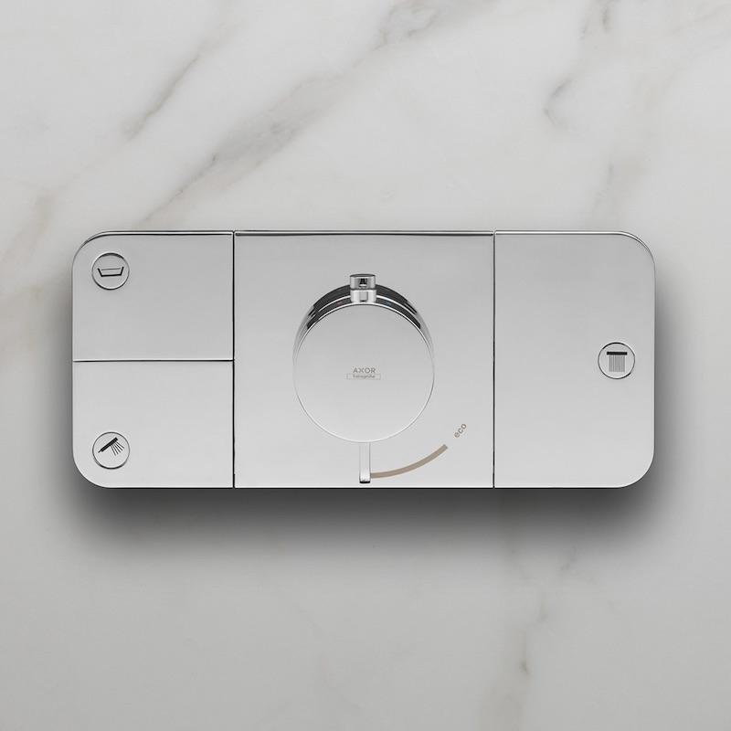 Axor One 埋壁式恆溫龍頭｜三出水｜二段淋浴+蓮蓬頭 45713000 45713340 — 好德 Better Choice 廚衛精品