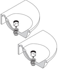 德國 Hansgrohe/Axor 按壓式落水頭｜歐規彈跳落水頭｜通用各種有溢水/無溢水的臉盆 50100000 50100670 ...